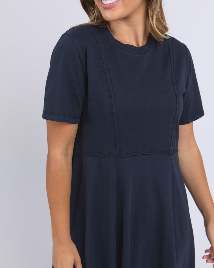Foxwood Eva Dress Navy – Back O Bourke Collective